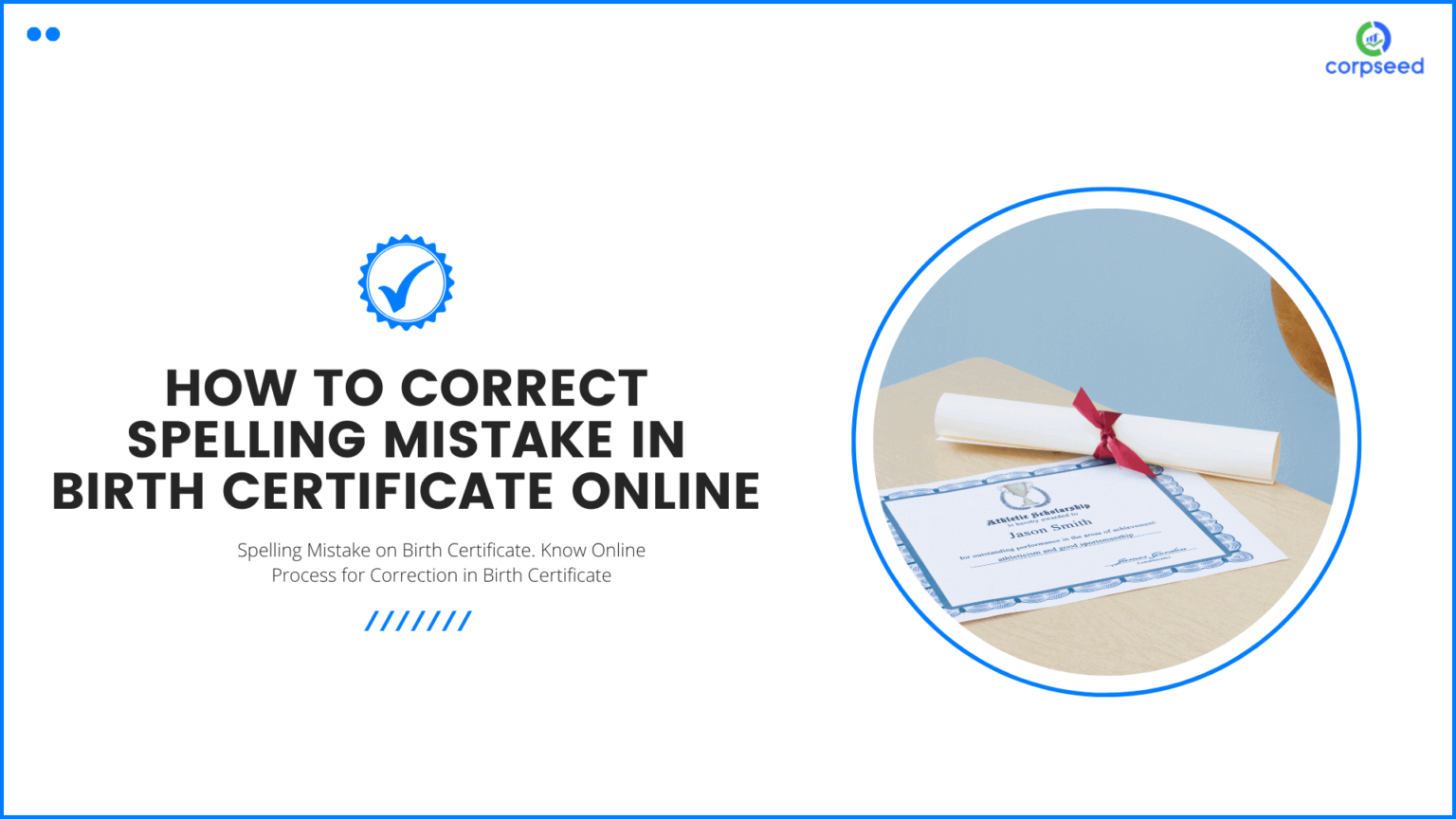 Birth Certificate Correction Online